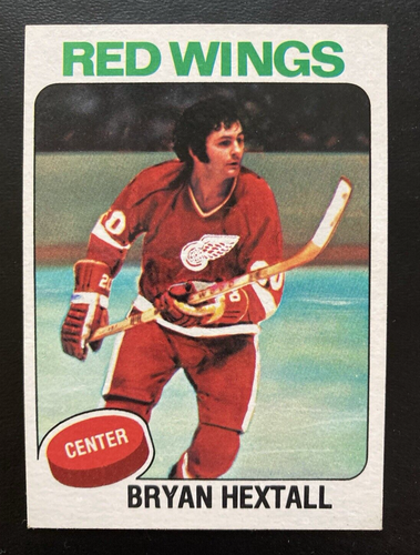 1975-76 Topps Hockey Bryan Hextall #26 Red Wings HOF | eBay