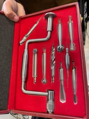 Hudson brace Set Of 10 Pieces ( 3 Burr , 3 Drill , 2 Perforator, 1 ...