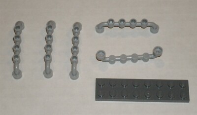 LEGO NEW 1x6 Light Bluish Grey Bar with 4 Studs (5x) 4211524 Brick 6140 ...