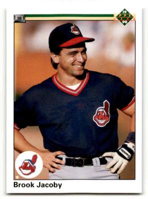 1990 Upper Deck #459 Brook Jacoby Cleveland Indians Baseball Cards E ID ...