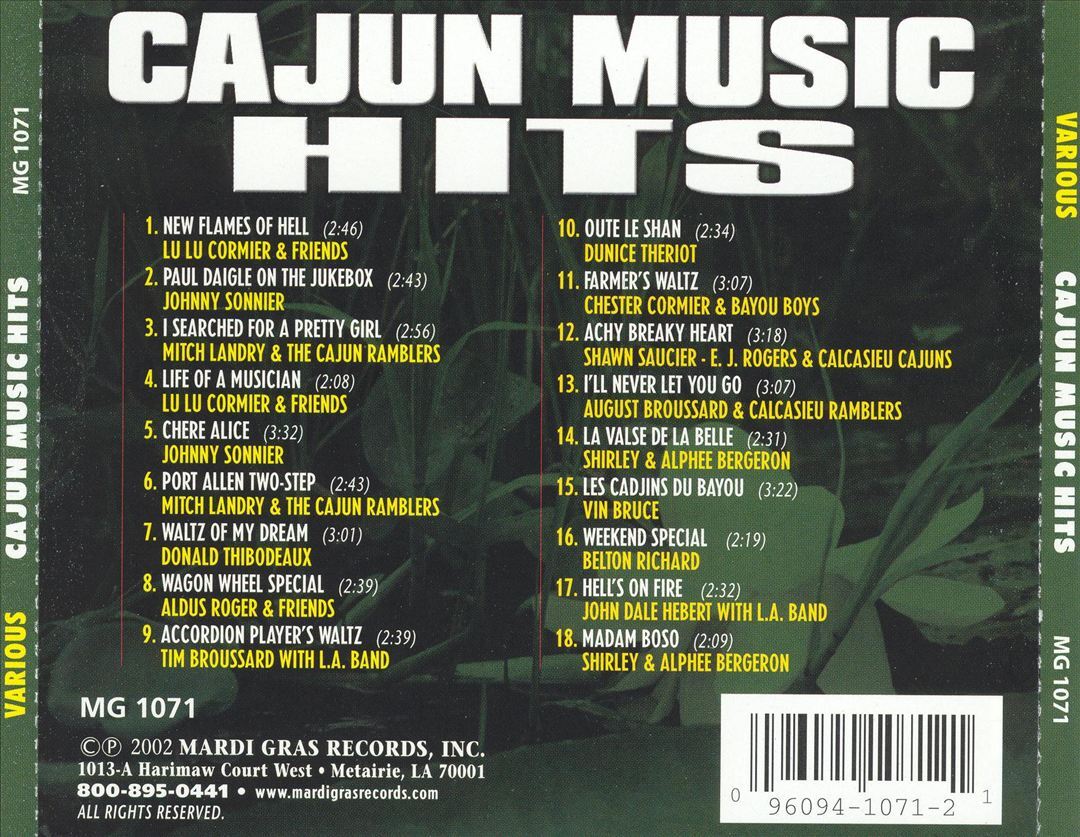 VARIOUS ARTISTS CAJUN MUSIC HITS NEW CD 96094107121| eBay
