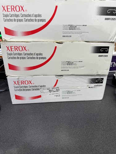 3 Boxes OEM Xerox C8000,DC242,EC7836,D136,D95A Booklet Maker Staples ...