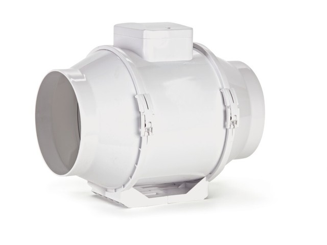 Silavent in Line Mixed Flow 4" 100mm Bathroom Extractor Timer Fan ...