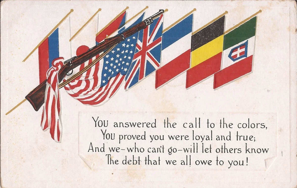Allied Powers Flags Ww1