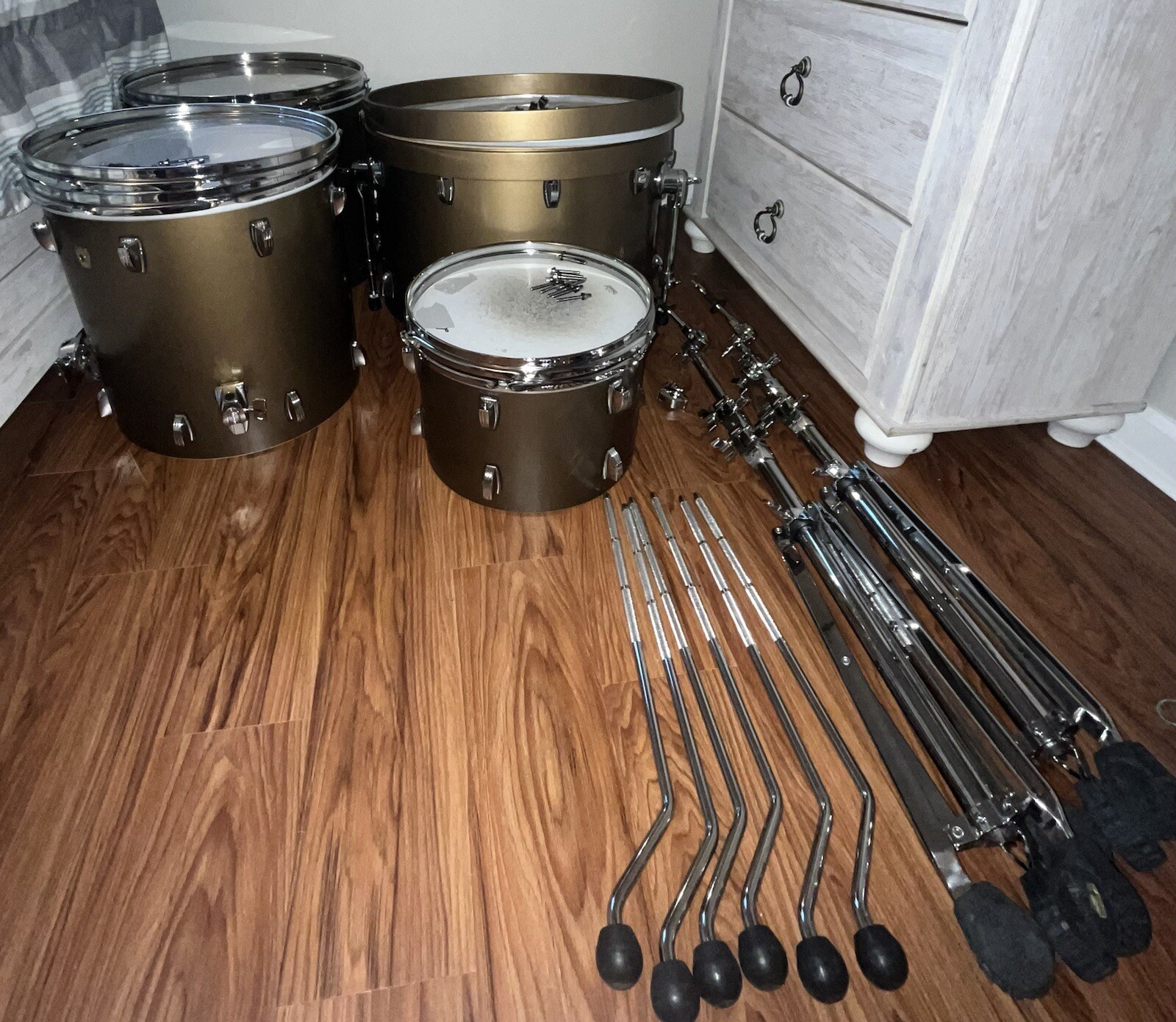 2021 Ludwig Custom Legacy Maple - Vintage Bronze Mist | eBay