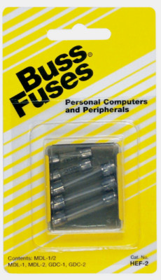 Bussmann Buss Assorted 250V Glass Tube Fuse CPU Multi Inch 5pk Computer ...