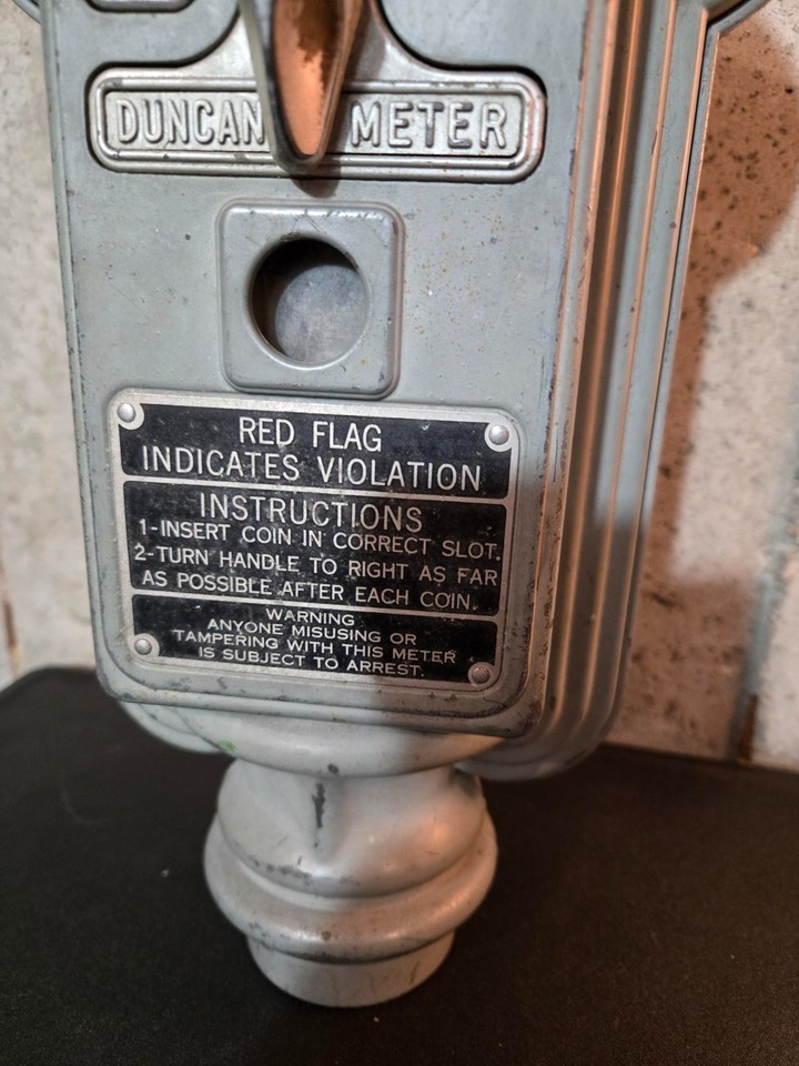 Vintage Duncan Miller Parking Meter 5, 10, 25 Cent. Missing back | eBay