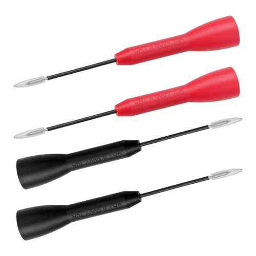 4x Multimeter Test Lead Extention Back Probes Sharp Needle Micro Pin ...