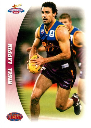 2006 BRISBANE LIONS AFL Card NIGEL LAPPIN Champions | eBay Australia