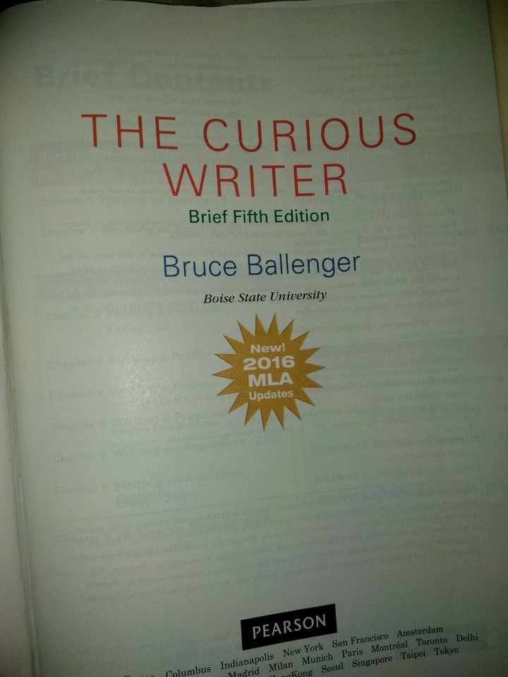 The Curious Writer | eBay