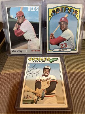 1970 1972 1977 Topps Lee May Reds Astros Orioles (3 Card Lot) | eBay