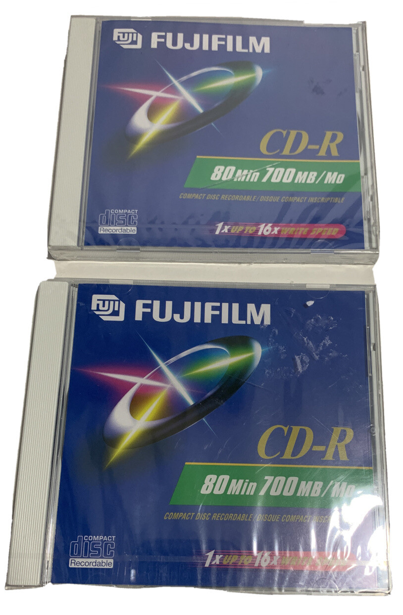FUJIFILM CD-R 80 MINUTE 700 MB/MO COMPACT DISCS LOT OF 2 | eBay