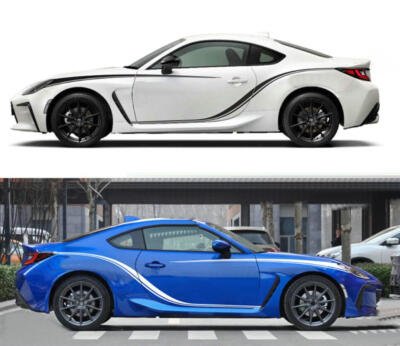 Graphics Racing Stripes Car Sticker Kit For Subaru BRZ Side Door Vinyl ...