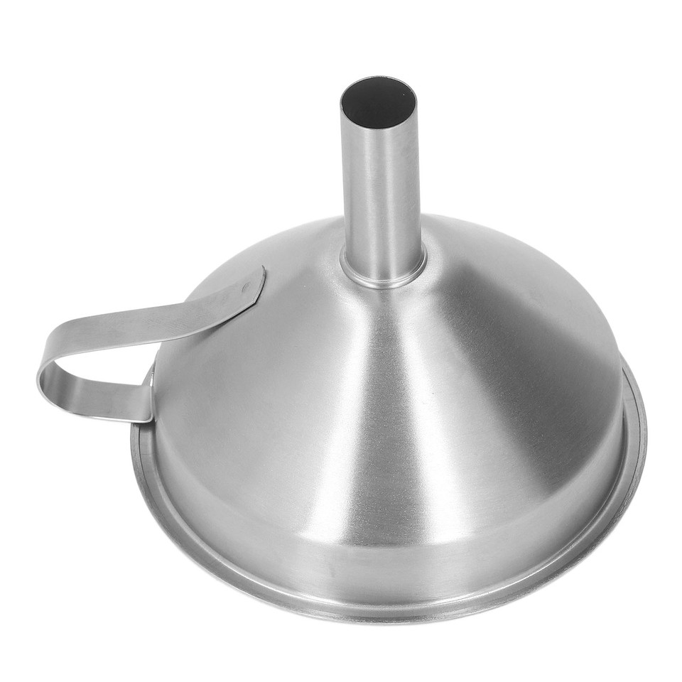 Kitchen Large Funnel Comfortable Grip Stainless Steel Funnel Stable For ...