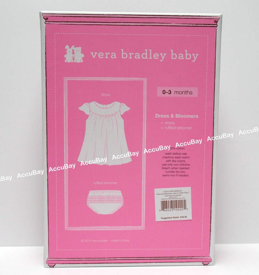 Vera Bradley Dress with Bloomers TUTTI FRUTTI 0-3 Months NWT | eBay