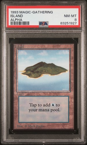 Island (Blue) - Alpha - MTG - NM to Mint - PSA 8. See MTG in store. | eBay