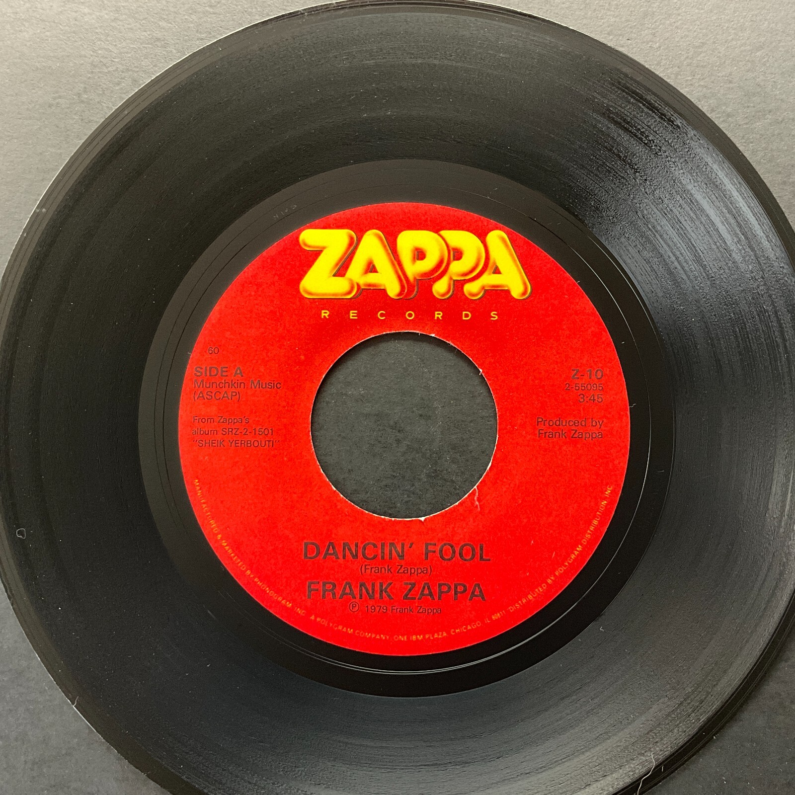 Frank Zappa, Dancin' Fool / Baby Snakes, 7" 45rpm, Vinyl NM | eBay