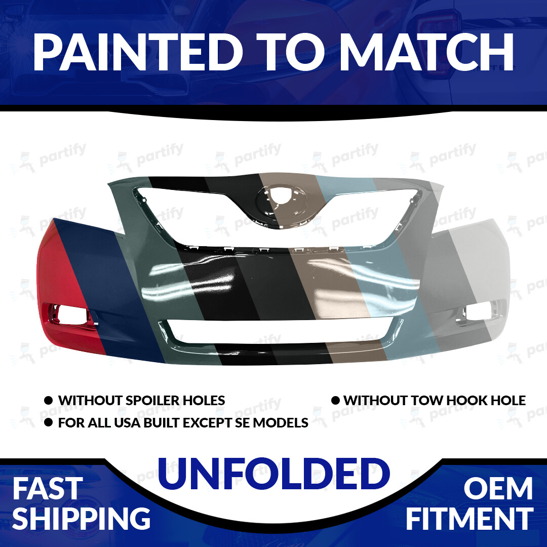 NEW Painted 2007-2009 Toyota Camry BASE/LE/XLE/HYBRID Unfolded Front ...