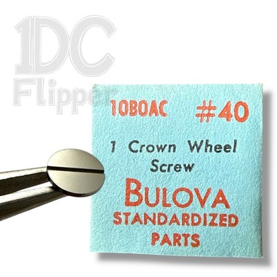 Bulova 10BOAC CROWN WHEEL SCREW #40 Bulova 10BP Fits Multiple, Read ...