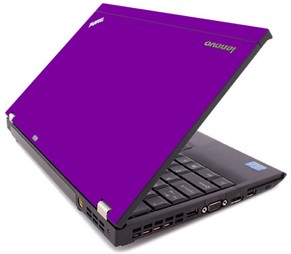PURPLE Vinyl Lid Skin Cover Decal fits IBM Lenovo ThinkPad X220 X230 ...