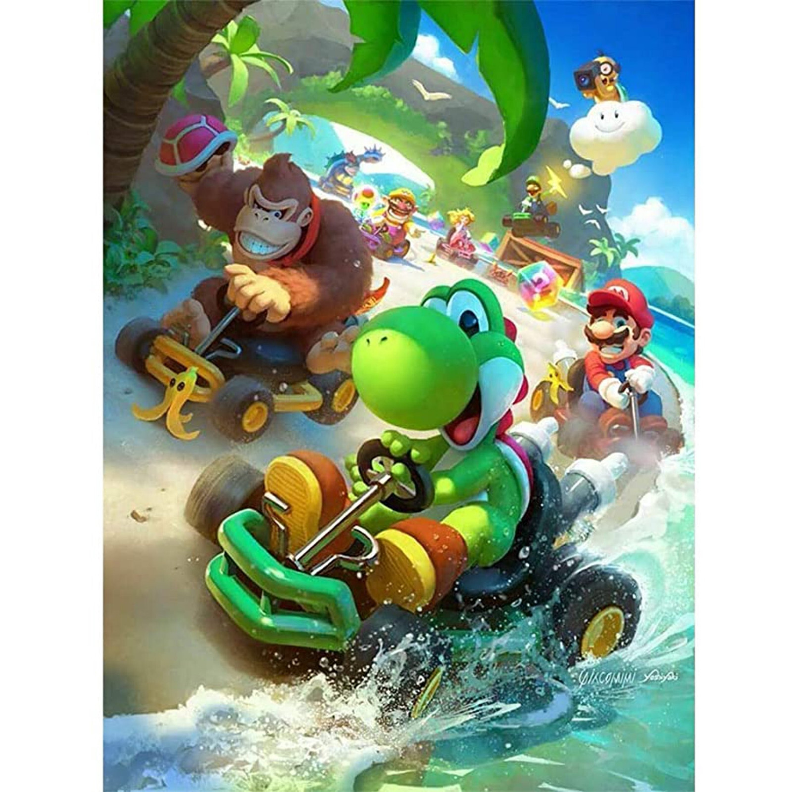 Mario Kart 8 Artwork Yoshi