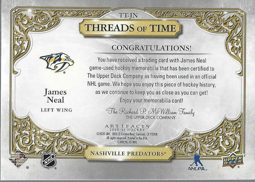 James Neal Family
