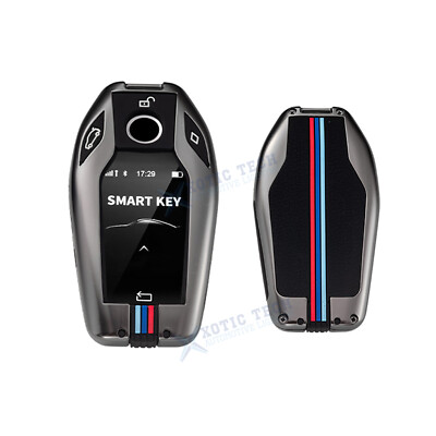 Hard Zinc Alloy Full Cover W/Keychain Smart Key Shell For BMW 5 6 7 ...