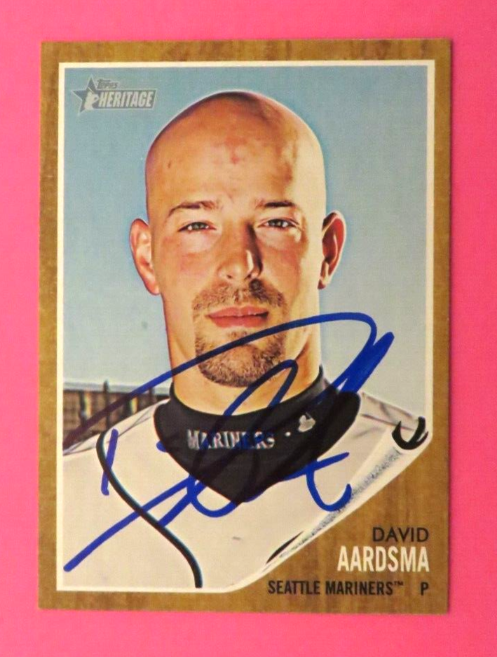 2011 Topps Heritage, Seattle Mariners - DAVID AARDSMA - autographed | eBay