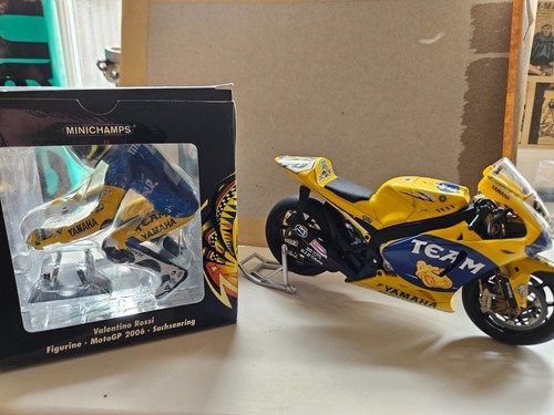 Minichamp 1:12 Rossi Sachsenring 2006 Figure & Motorcycle | eBay