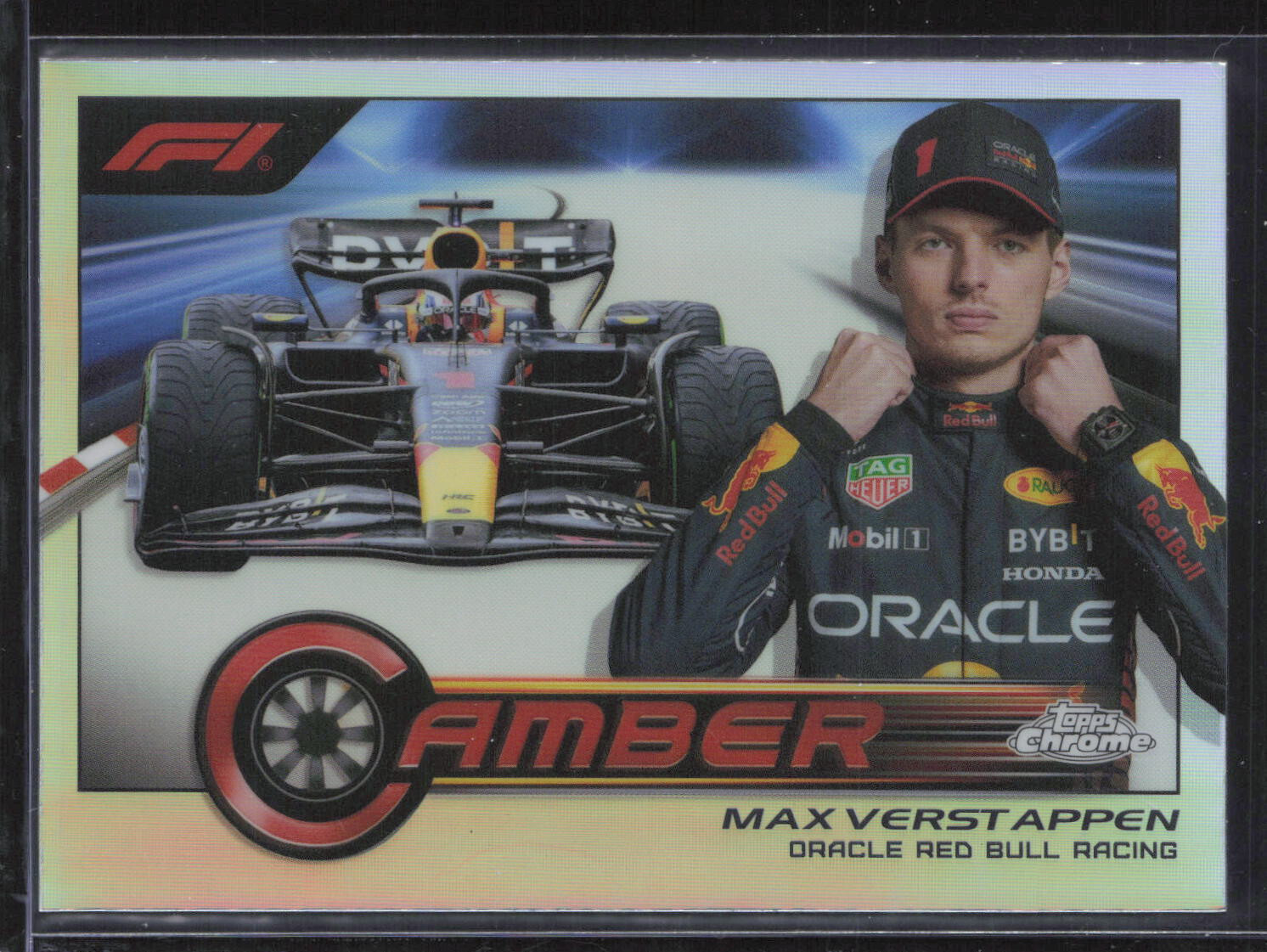 Max Verstappen 2023 Topps Chrome Formula 1 F1 Camber Refractor Insert # ...