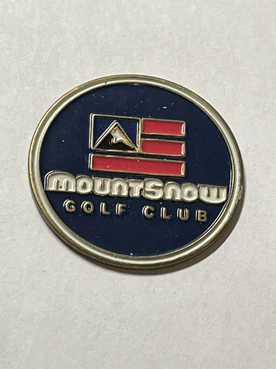 Rare Mount Snow Golf Club 1" Coin Style Golf Marker - West Dover, VT ...