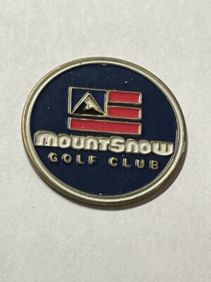 Rare Mount Snow Golf Club 1" Coin Style Golf Marker - West Dover, VT ...