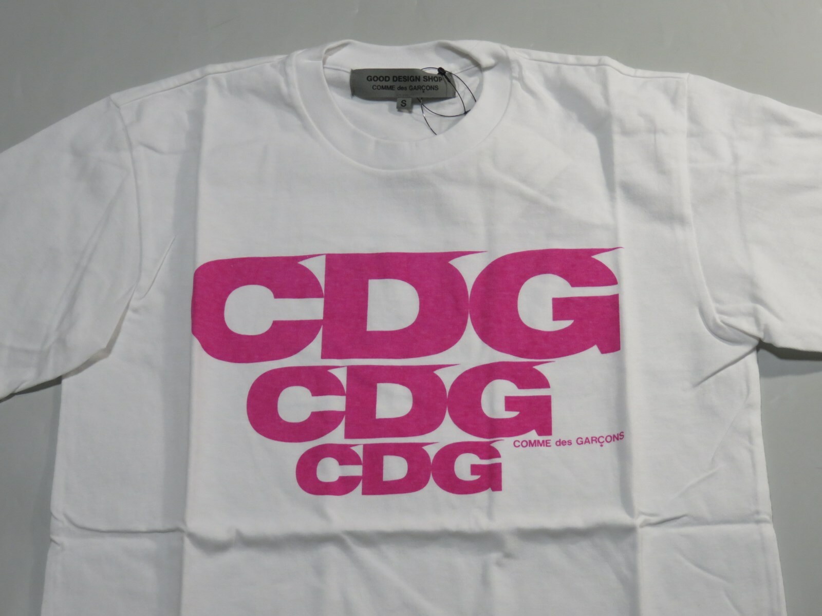 10544 COMME des GARCONS CDG white/pink tee XXL | eBay