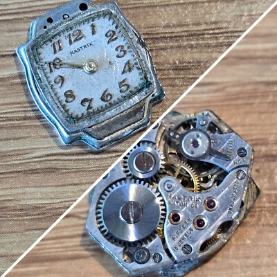 Vintage Nastrix 15 Jewels Pinstripe Swiss NCD Watch Movement WP2 | eBay