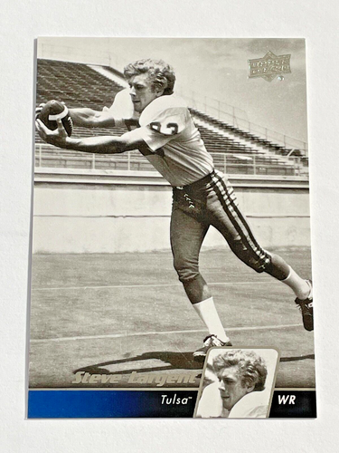2011 Upper Deck Football #13 - Steve Largent - Tulsa Golden Hurricane ...