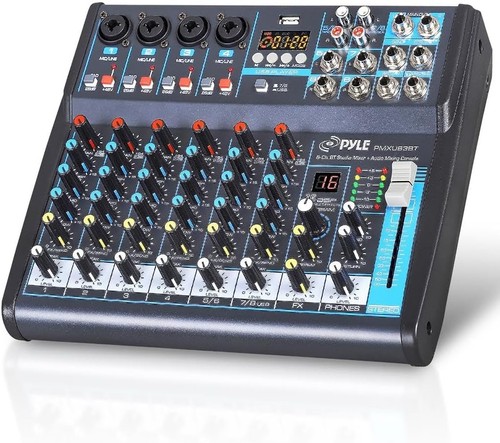 Pyle Professional Audio Mixer Sound Board Console Desk System ...
