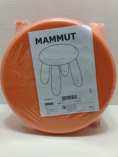 Ikea MAMMUT Orange Children’s Plastic Stool 503.653.61 - New Sealed | eBay