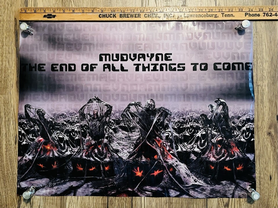 MUDVAYNE THE END OF ALL THINGS TO COME DOUBLE SIDED PROMO POSTER 18x24 ...