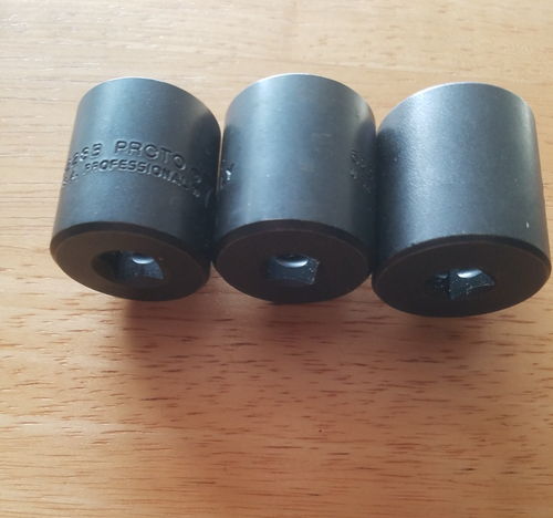 3 Proto 3/8" Drive 12-pt Industrial Finish Shallow Sockets 7/8", 15/16 ...