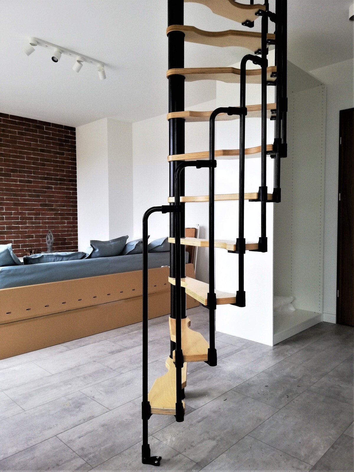 Suono space saver Spiral LOFT STAIRCASE 140cm | eBay