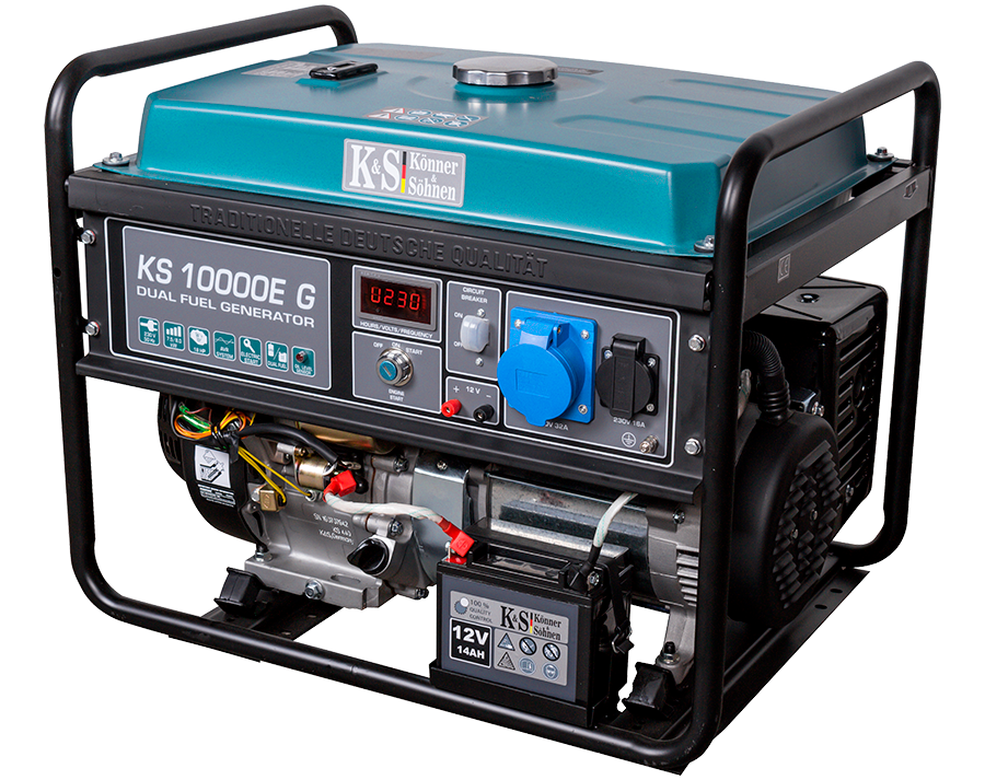 Emergency Generator Dual LPG Gasoline 8KW Power Generator KS10000EG ...