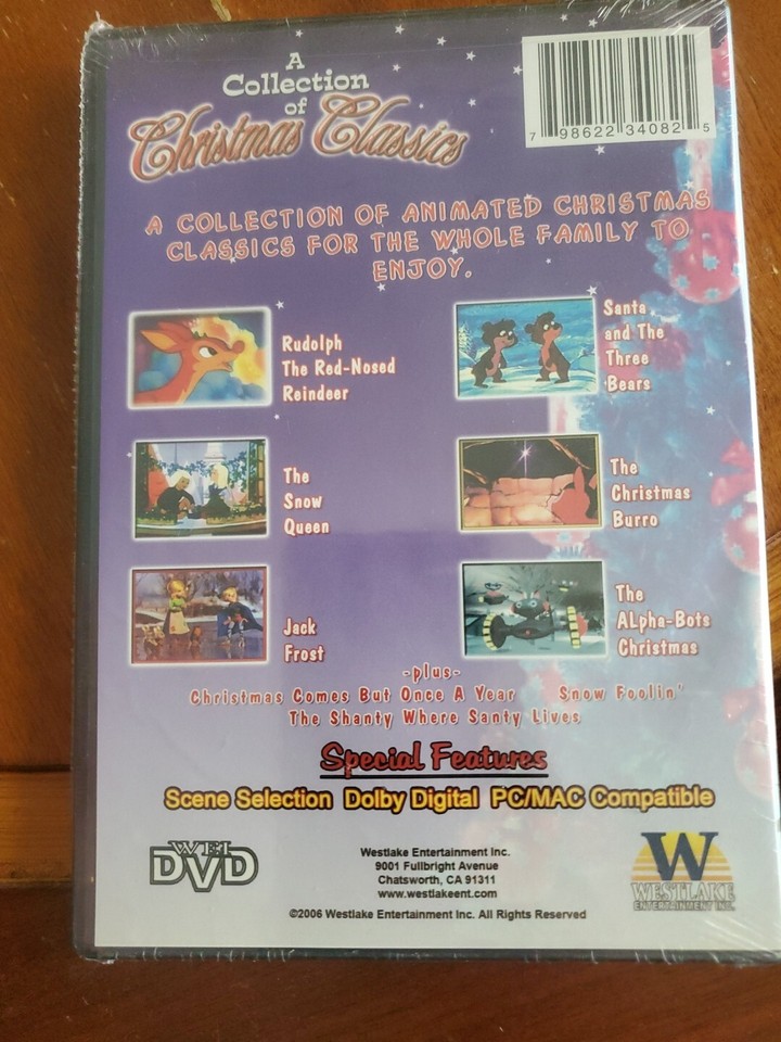 CHRISTMAS CLASSICS CARTOONS DVD RUDOLPH, SNOW QUEEN, SANTA CLAUS, Brand ...