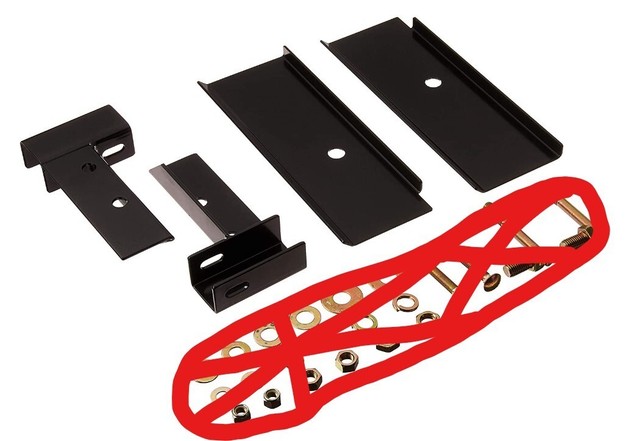 Truck Cab Protector / Headache Rack Installation Kit-WT Backrack 30119 ...