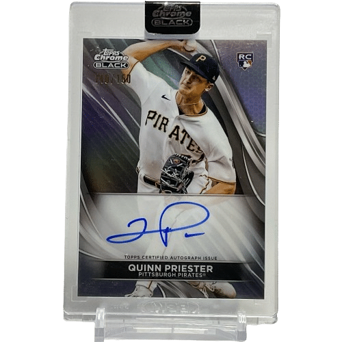 2024 Topps Chrome Black Quinn Priester #CBA-QP Rookie Autograph Silver ...