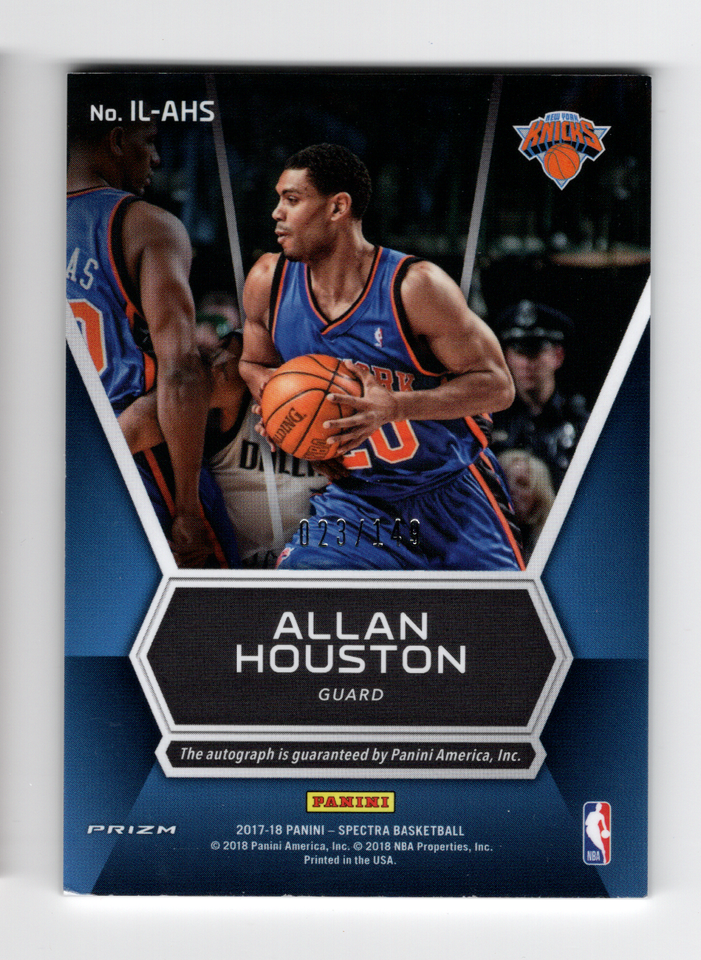 2017-18 Panini Spectra Illustrious Legends Autograph Allan Houston Auto ...
