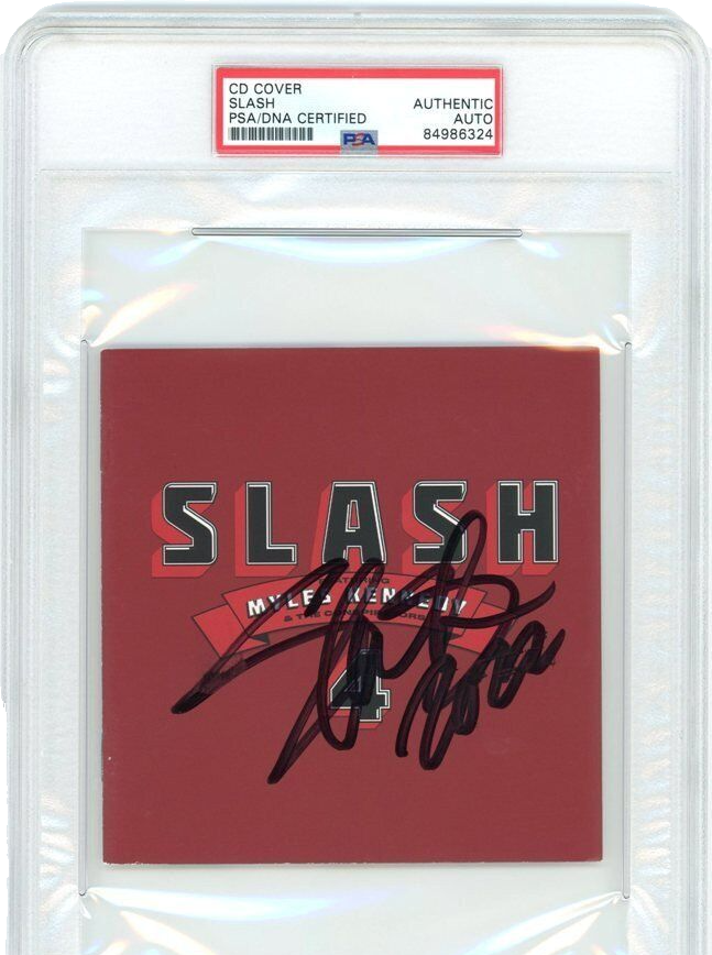 Guns N' Roses Slash autographed CD cover in Lock Case | eBay