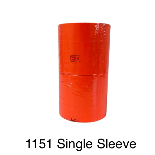 Monarch Label 1151 Plain Red Single Sleeve w/ Ink *FREE SHIPPING* | eBay