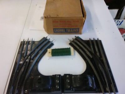 1952-53 VINT LIONEL #1122 PAIR REMOTE CONTROL 027 SWITCH TRACKS w/Orig ...