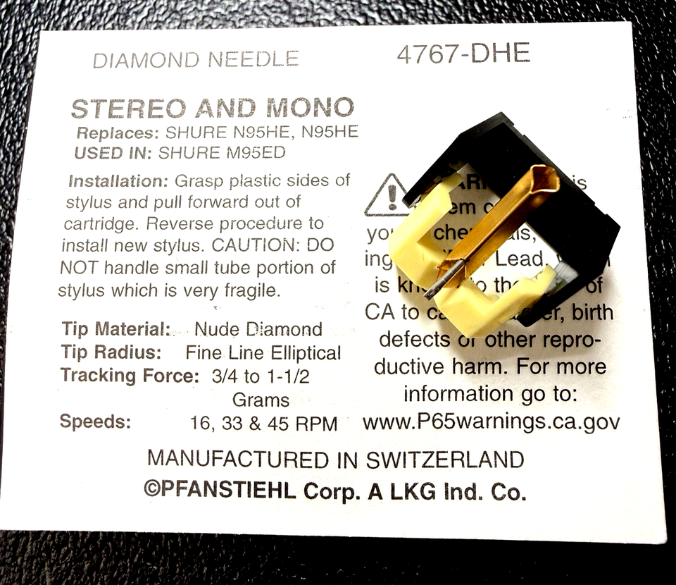 PFAN SHURE N95HE FINE LINE NUDE ELLIPTICAL FOR SHURE M95ED + A FREEBIE ...