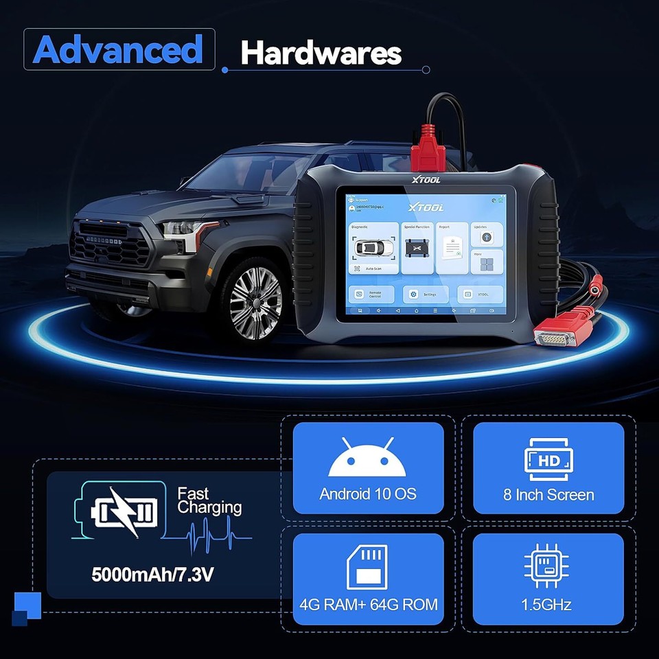 XTOOL IP900 OBD2 Scanner Diagnostic Tool ECU Coding Bidirectional Scan ...